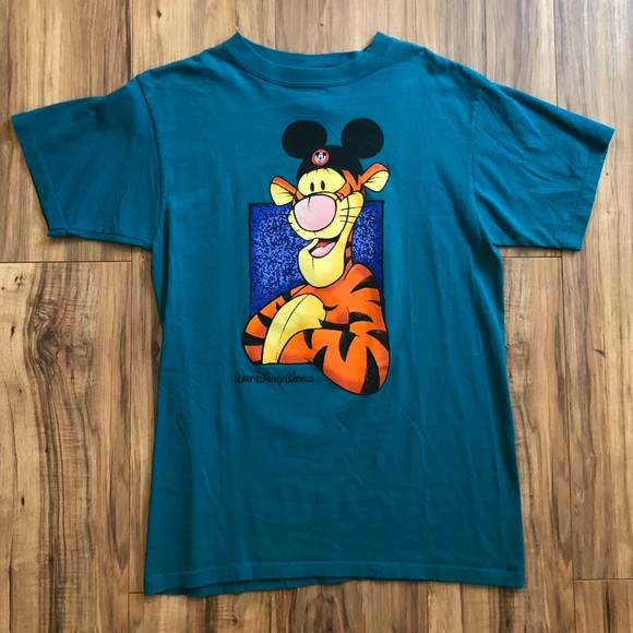 Disney | Shirts | Disney Tigger Theme Park Tshirt | Poshmark